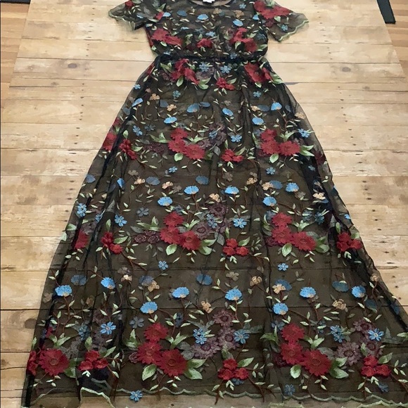 LuLaRoe | Dresses | Lularoe Deanne Ii Sheer Maxi Dress Cover Up | Poshmark
